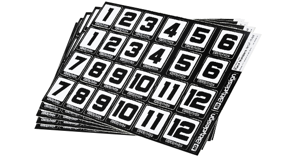 Bittydesign - Race Numbers Decal sheet