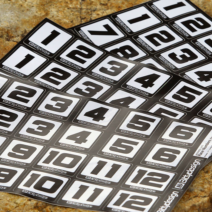 Bittydesign - Race Numbers Decal sheet